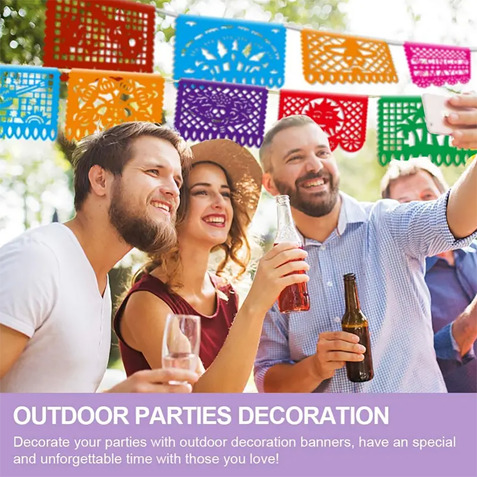 Mexican Day Of The Dead Party Banner, Papel Picado Banner, Party ...