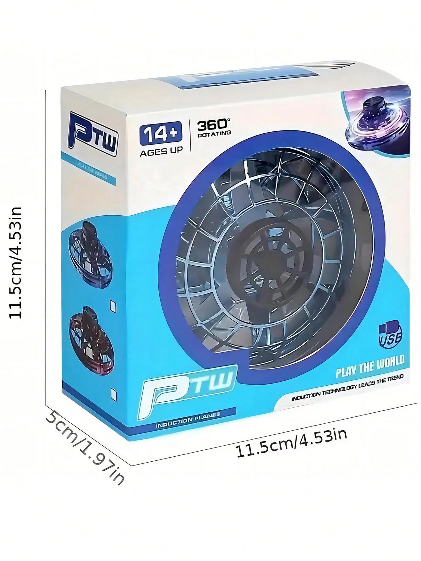 1PC Blue Flying Fingertip Gyroscope Children's Puzzle Toy, Flying ...