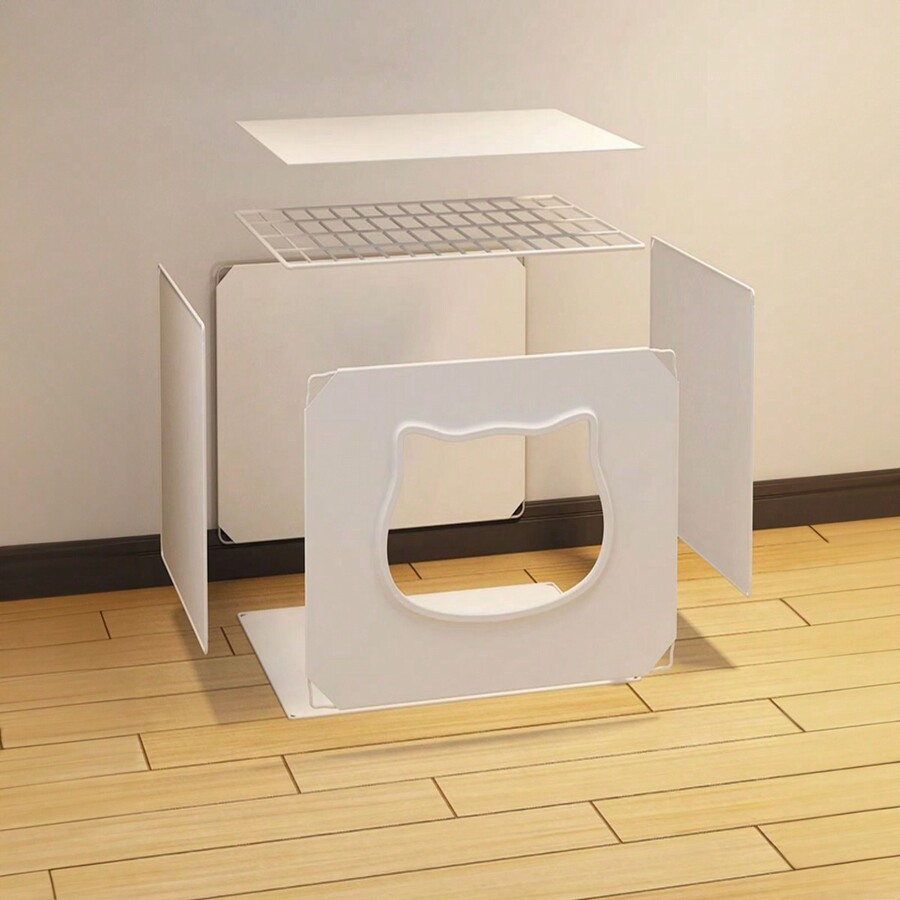 Yellow Cat Cage Indoor Cat House With Litter Box And Three Layers ...