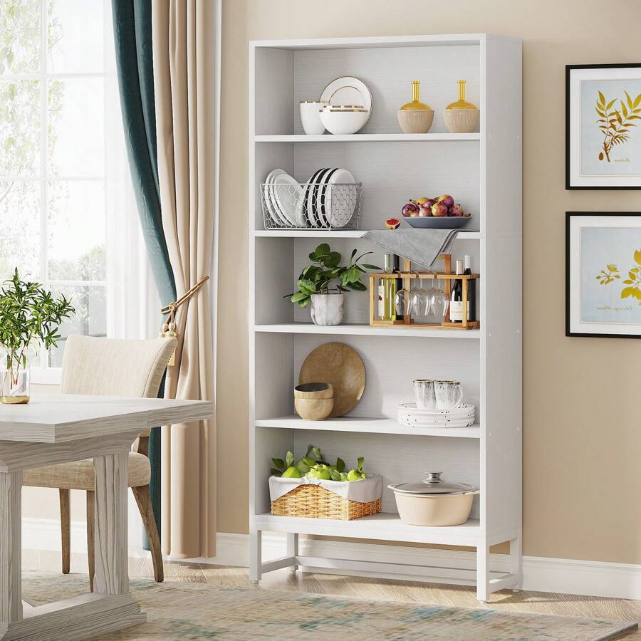 Tribesigns Tall Bookcase and Bookshelf, 70.8” Large Bookcases Organizer ...