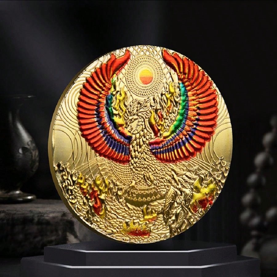 Phoenix Firebird Commemorative Coin, Available In Gold, Silver And ...