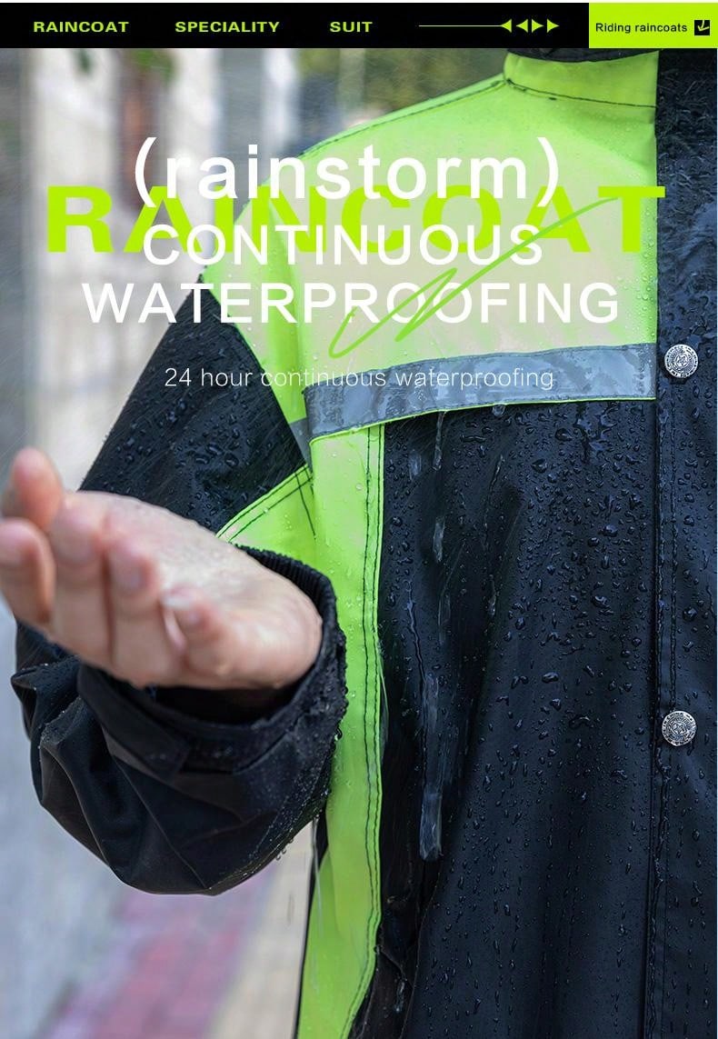 Rain Suit,Men's Rain Gear Suit High Visibility Reflective Work Rain ...