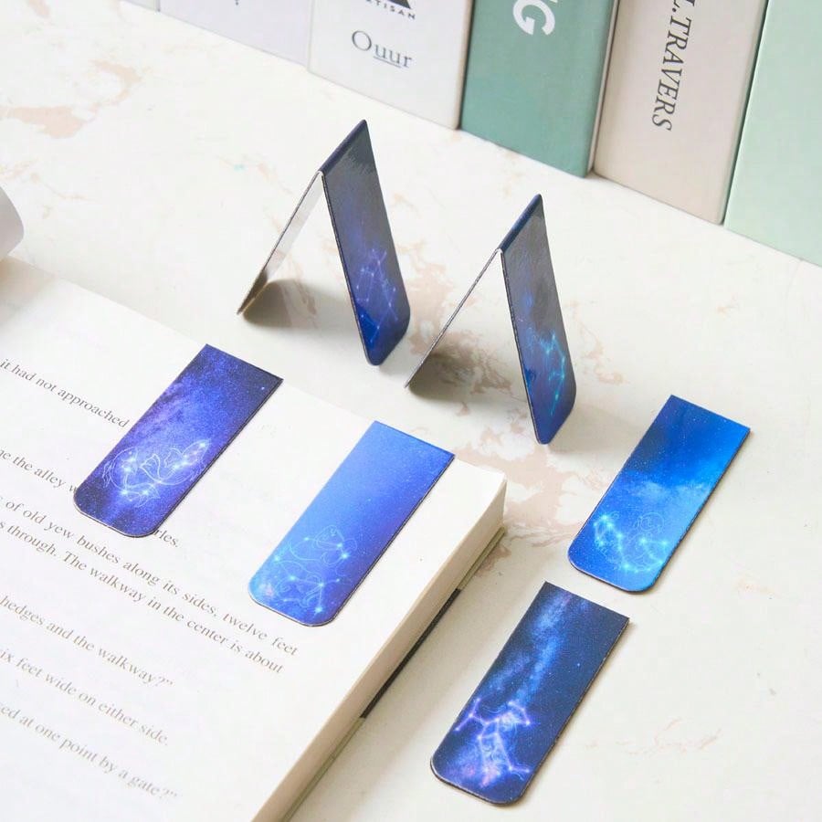 12pcs Magnetic Bookmarks, Outer Space & Starry Sky Themed Bookmarks ...