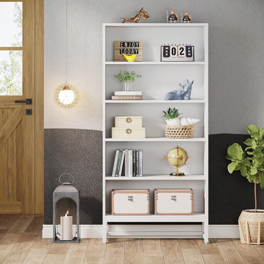 Tribesigns Tall Bookcase and Bookshelf, 70.8” Large Bookcases Organizer ...
