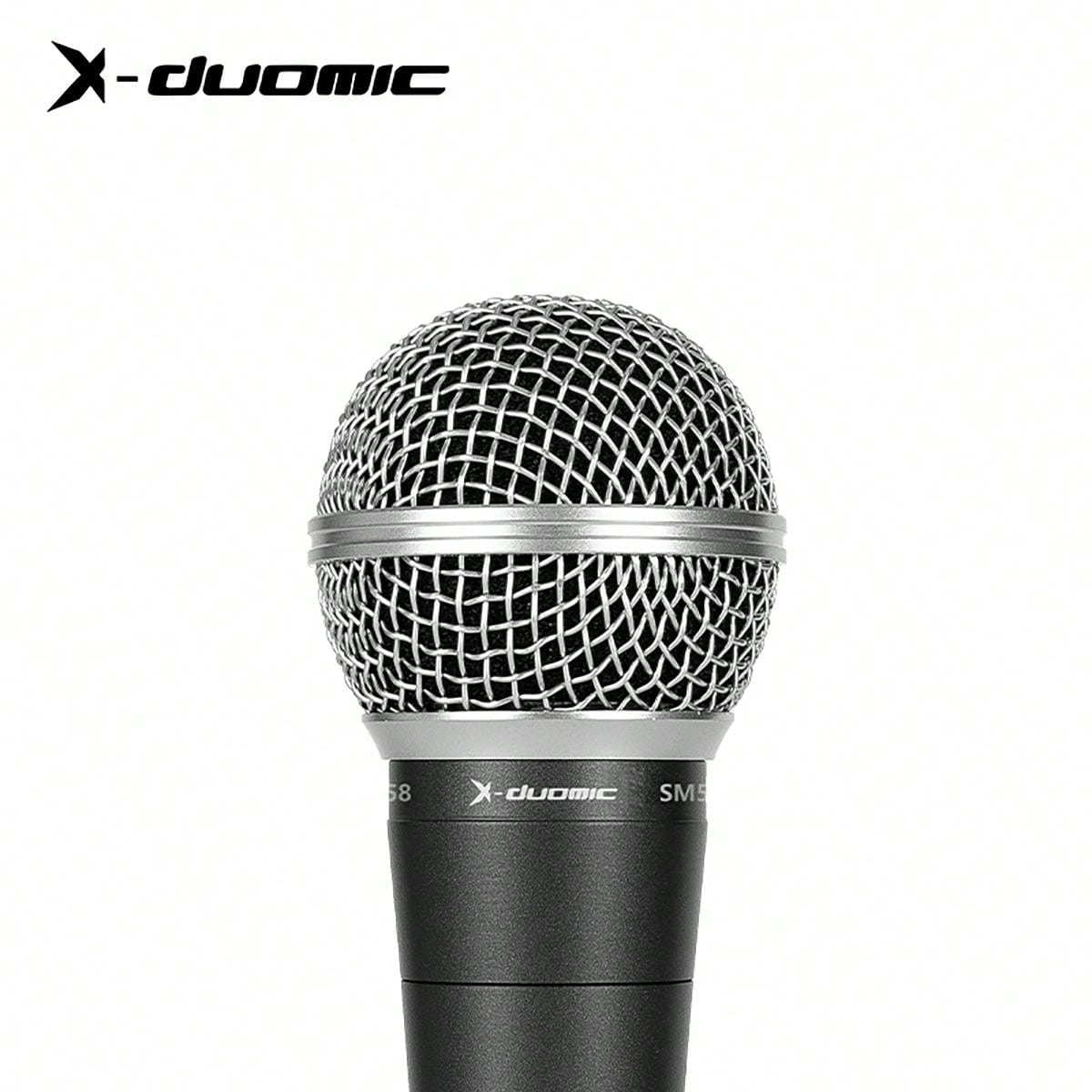 X-DUOMIC SM58SK 3-piece dynamic wired microphone - perfect for karaoke ...