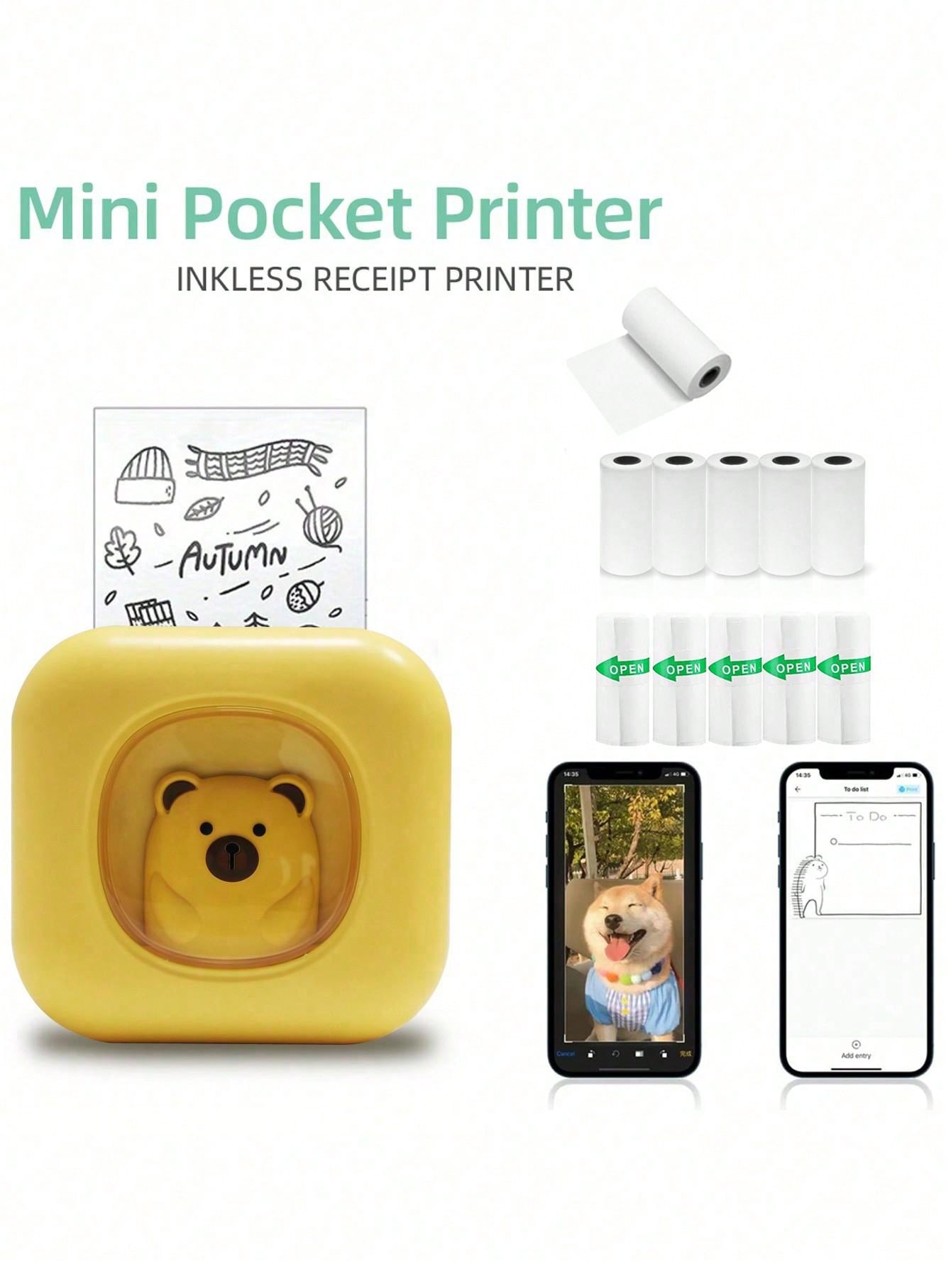 Gotoogo Mini Printer - Pocket Printer, Thermal Instant Photo Printer ...
