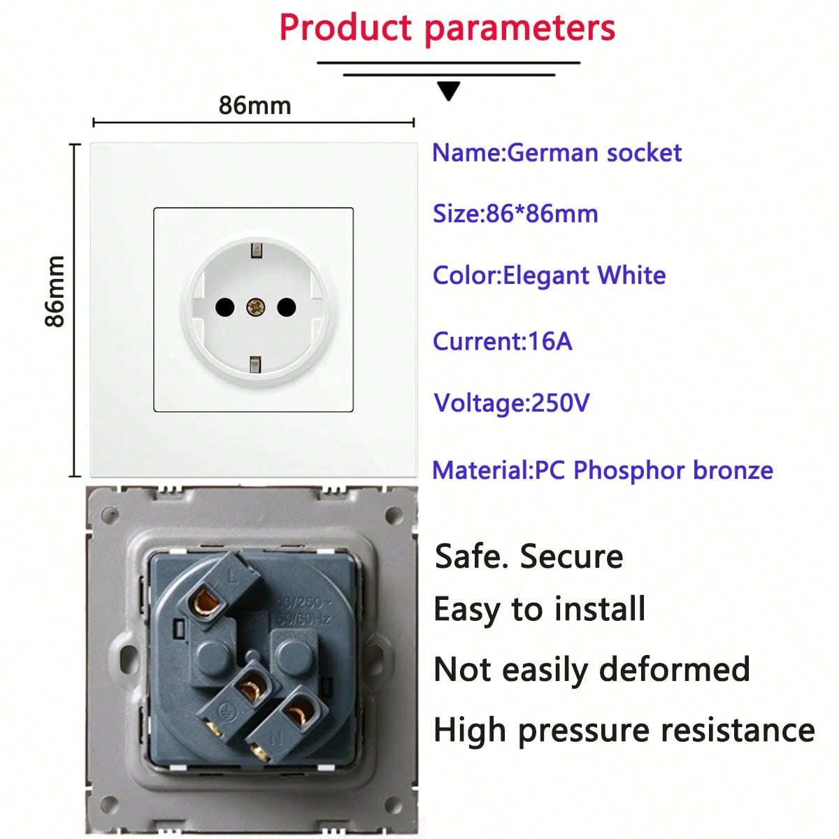 European Standard Pc Socket | SHEIN USA