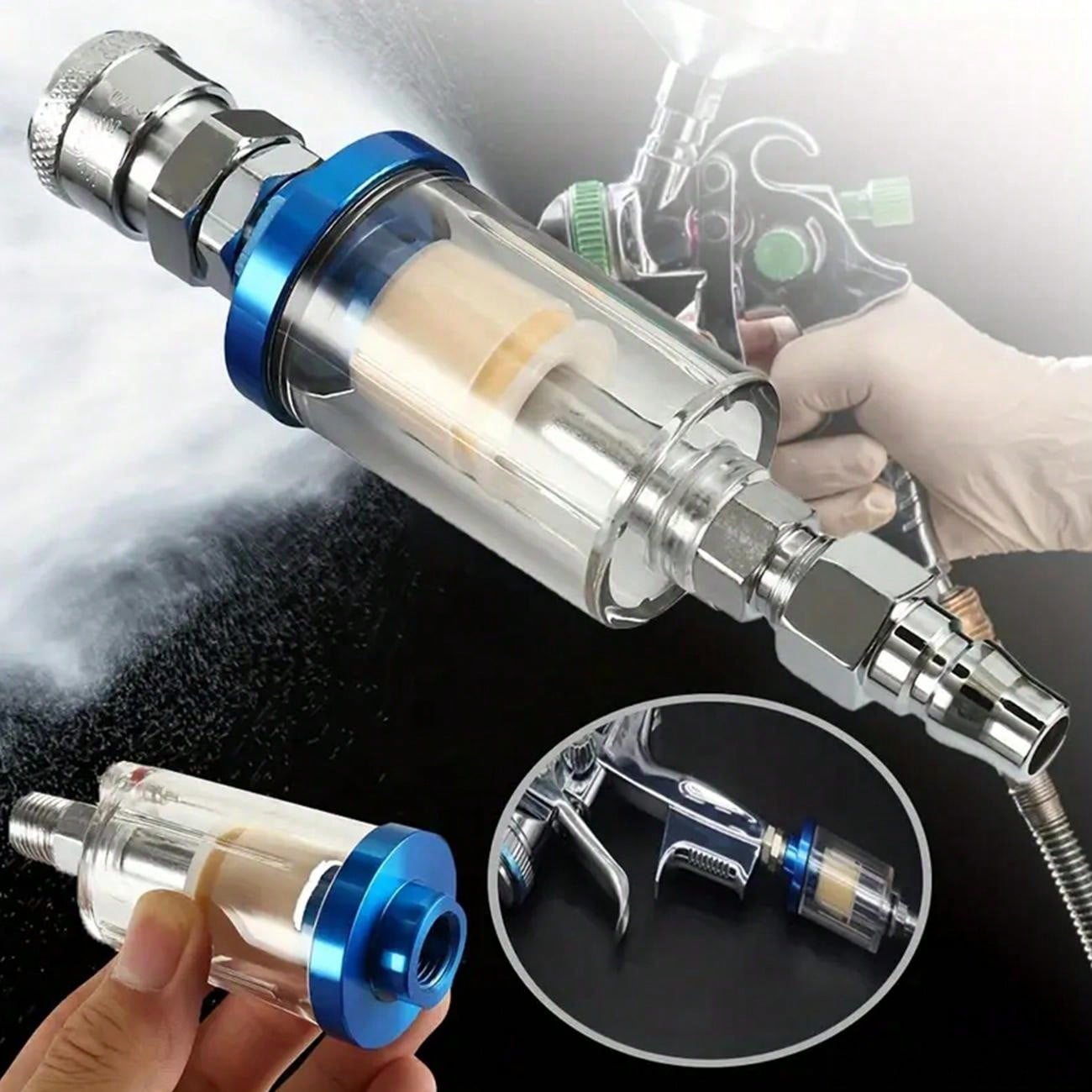 Small Air Filter Pneumatic Paint Spray Gun Filter Spray Gun Tail Grid ...