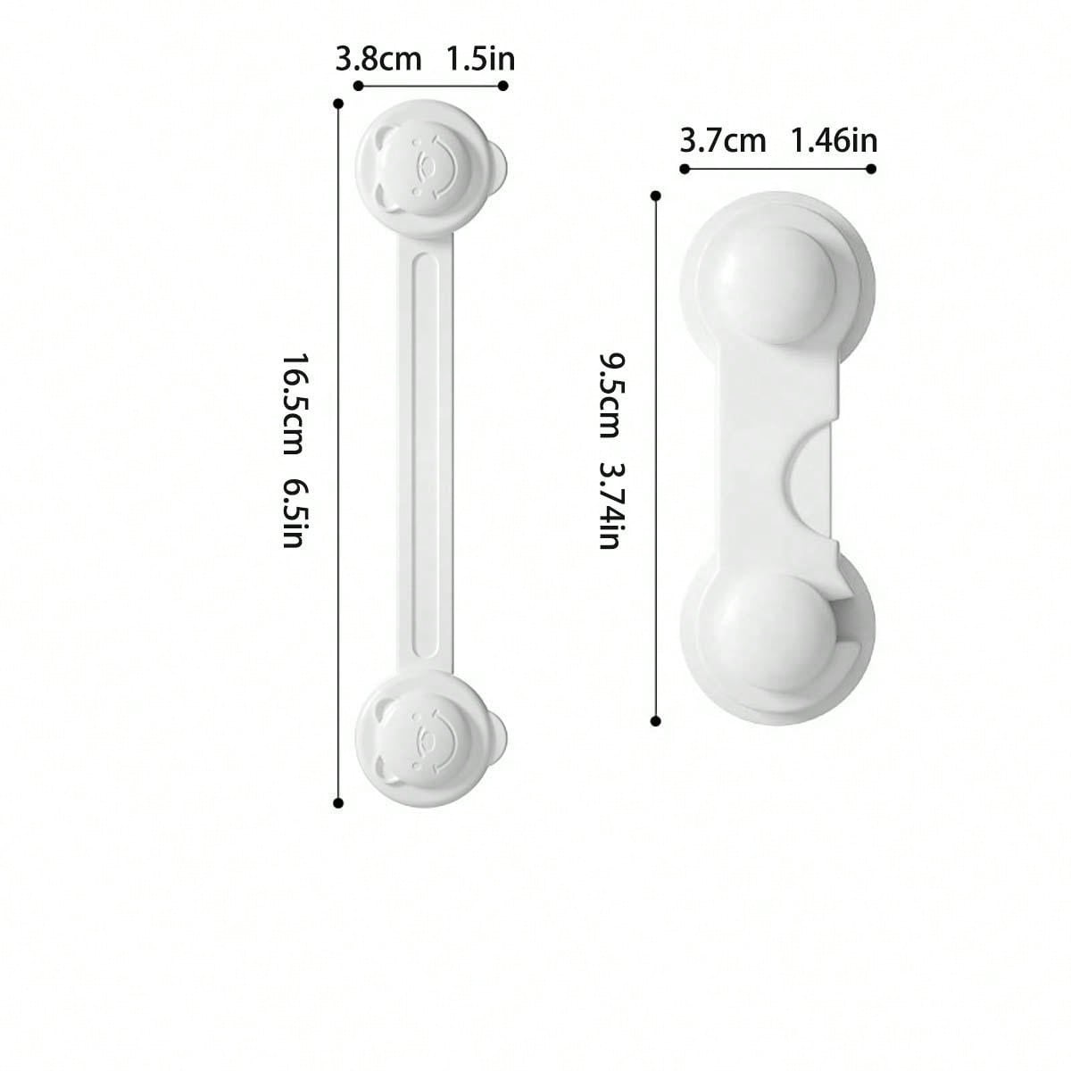 2pcs Child Safety Lock Set (1 Short + 1 Long) Drawer & Cabinet Door ...