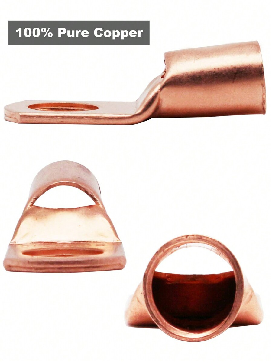 100pcs Copper Wire Lugs Kit With Heat Shrink Tubing - AWG 4 6 8 10 12 ...