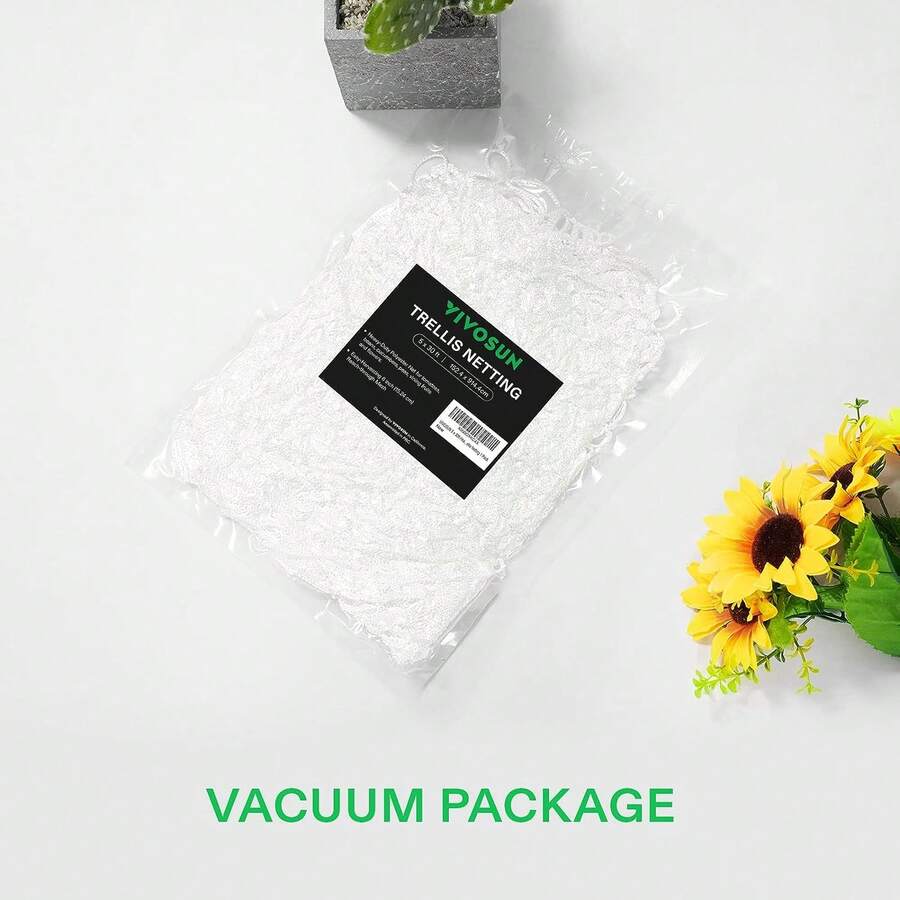 VIVOSUN 5 x 30 ft. Plant Trellis Netting, Heavy-Duty Polyester Grow Net ...