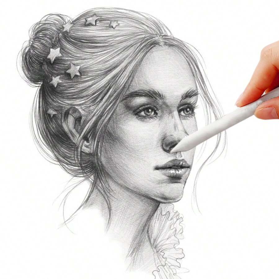 6 Pieces Blending Stump Paper Tortillon Set Double Ended Art Blender ...