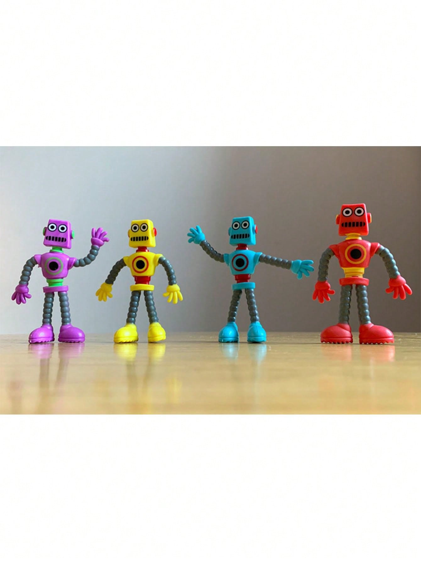 Creative Blue Wire Bending Robot Toy With Twist & Deformable Various ...