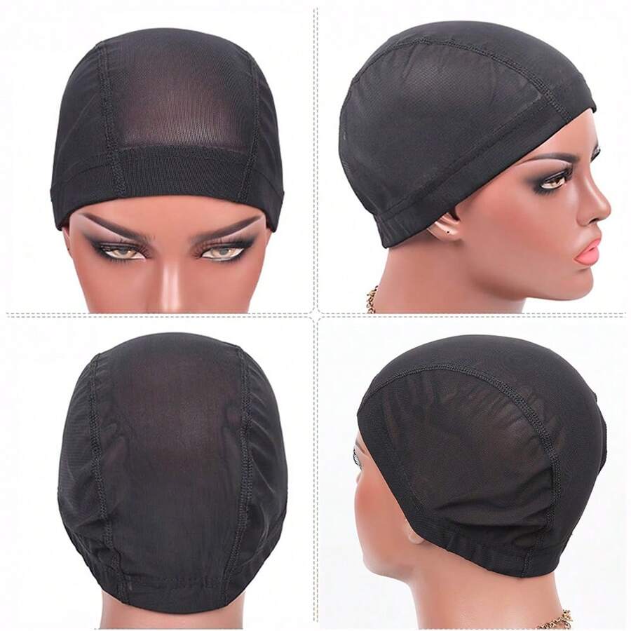 Spandex Mesh Dome Wig Cap Easier Sew In Hair Stretchable Weaving Cap ...