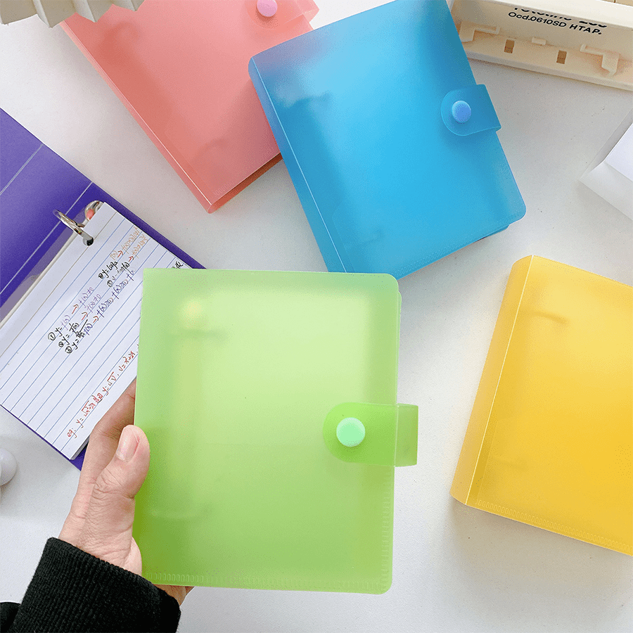 1pc Refillable Binder Cover With 65 Inner Pages, Featuring Sectional ...