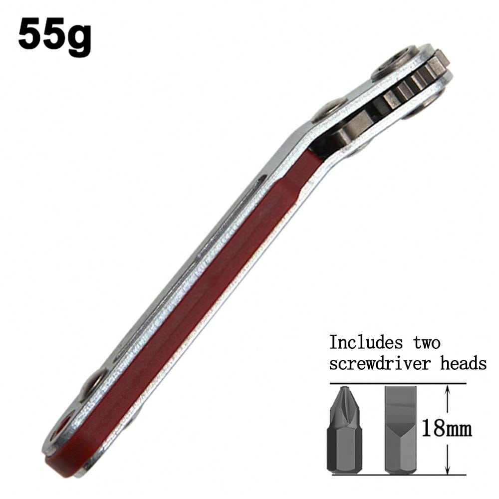 Red Dual-ratcheting Screwdriver Set With Various Angular Bit Types For ...