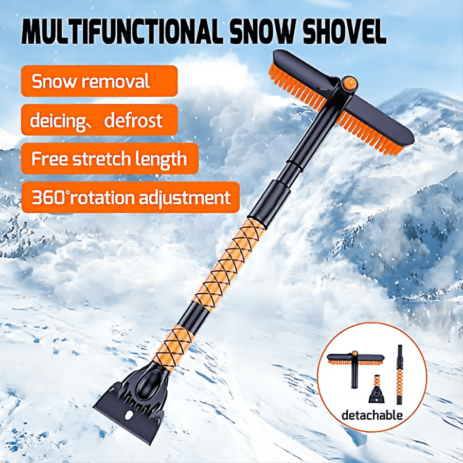 Car Snow Shovel, Windshield Ice Scraper, Multifunctional Snow & Ice ...