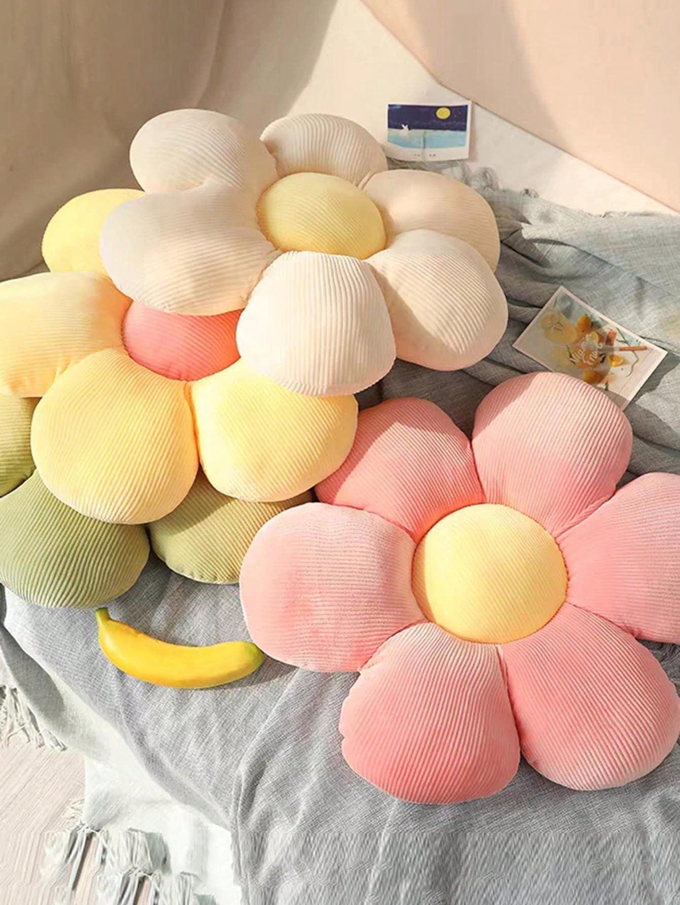 1 pc Creative and cute Flower- Shaped Throw Pillow, Daisy Pillow Flower ...