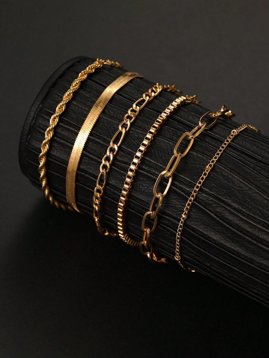 6 Random Bohemian Minimalist Hand-decorated Metal Chains For Men And ...