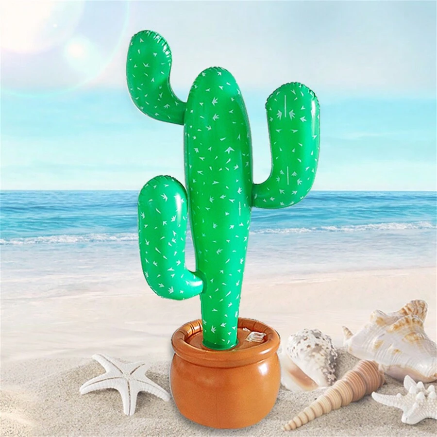 Inflatable Pvc Cactus Plant Simulation Toy For New Year Party Games ...