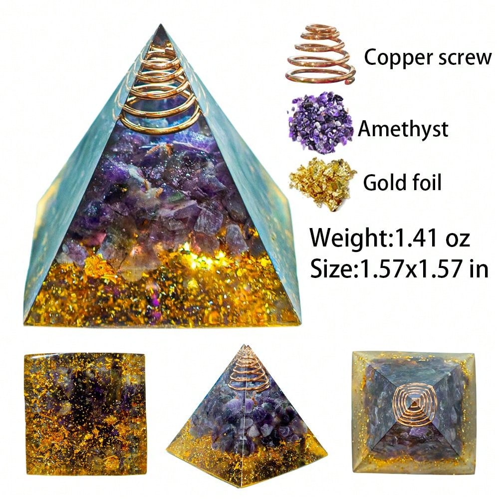 Resin Pyramid Shaped Crystal Soil | SHEIN USA
