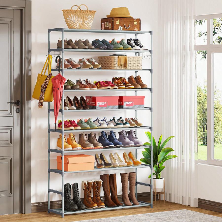 Tribesigns 10 Tiers Shoe Rack Shoe Shelf Large Capacity Shoe Organizer ...