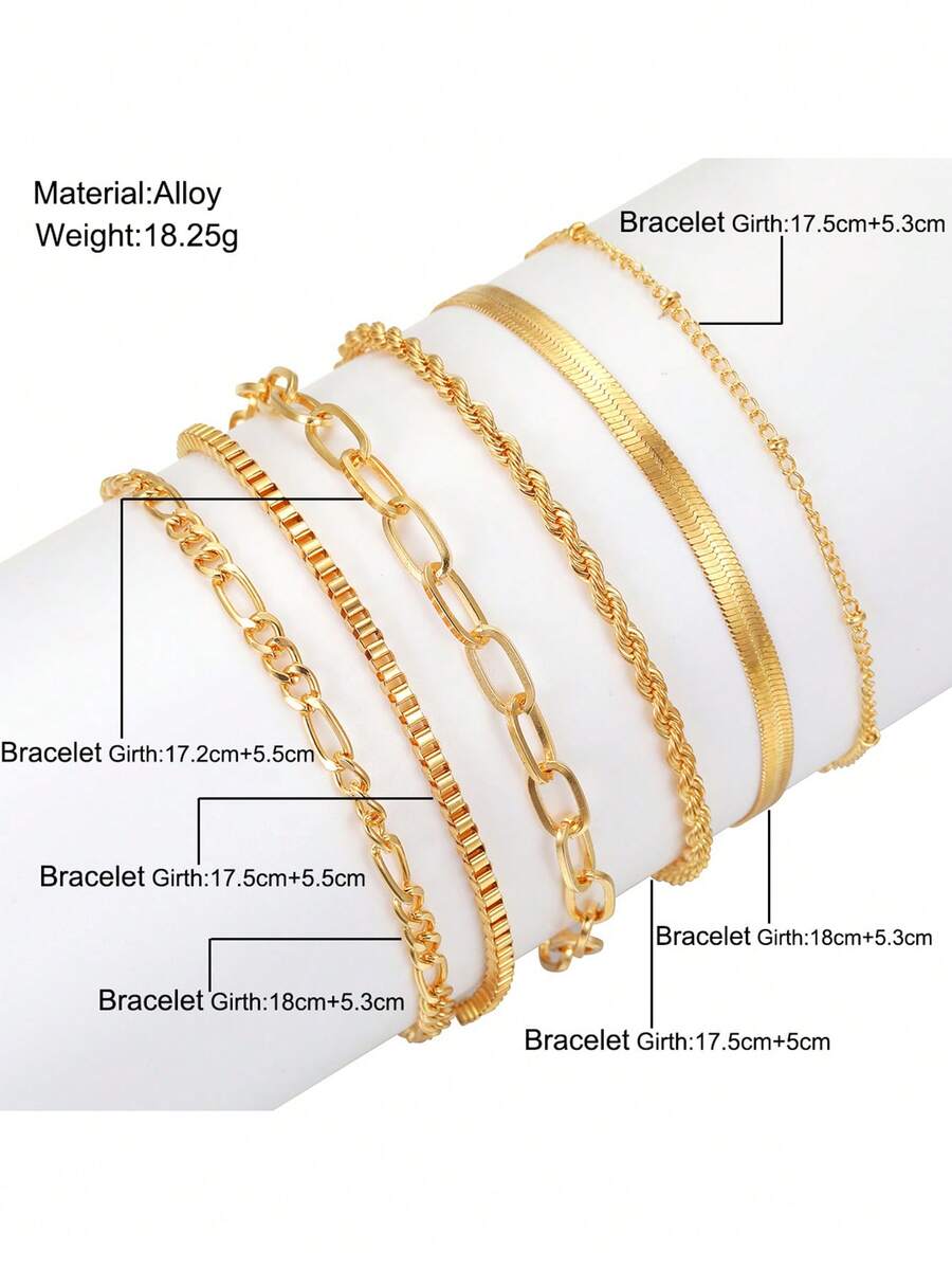 6 Random Bohemian Minimalist Hand-decorated Metal Chains For Men And ...