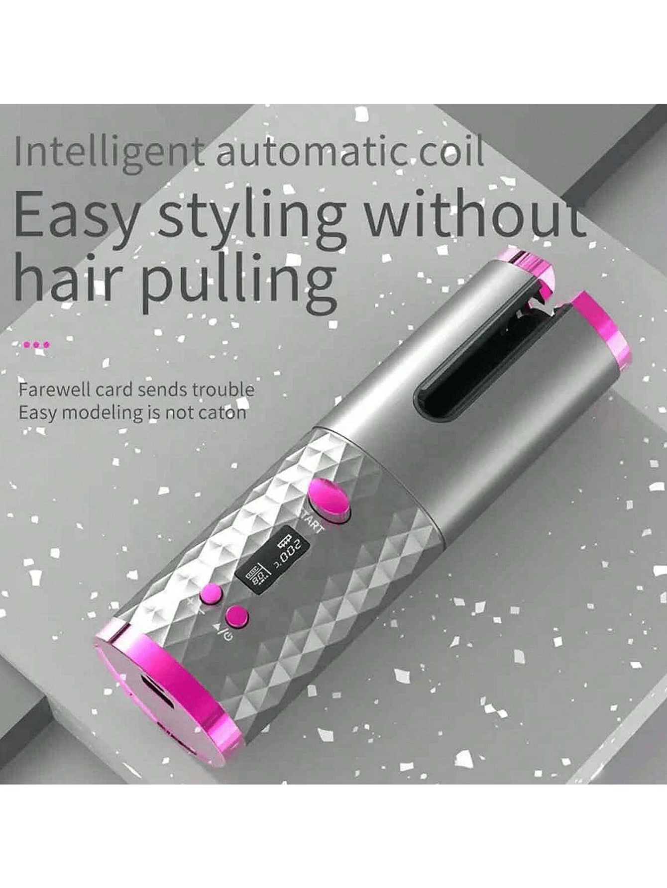 Fully Automatic Cordless Hair Curler, Portable And Rechargeable, For ...