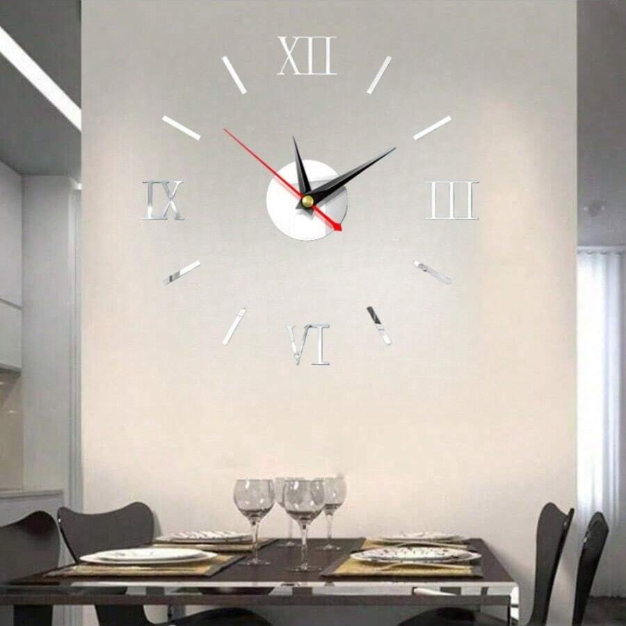 1pc DIY Frameless Wall Clock Living Room Decoration, Modern Design ...