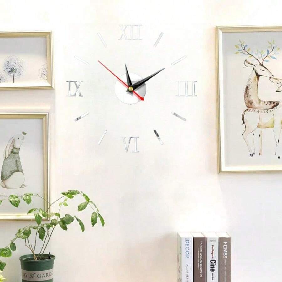 1pc DIY Frameless Wall Clock Living Room Decoration, Modern Design ...