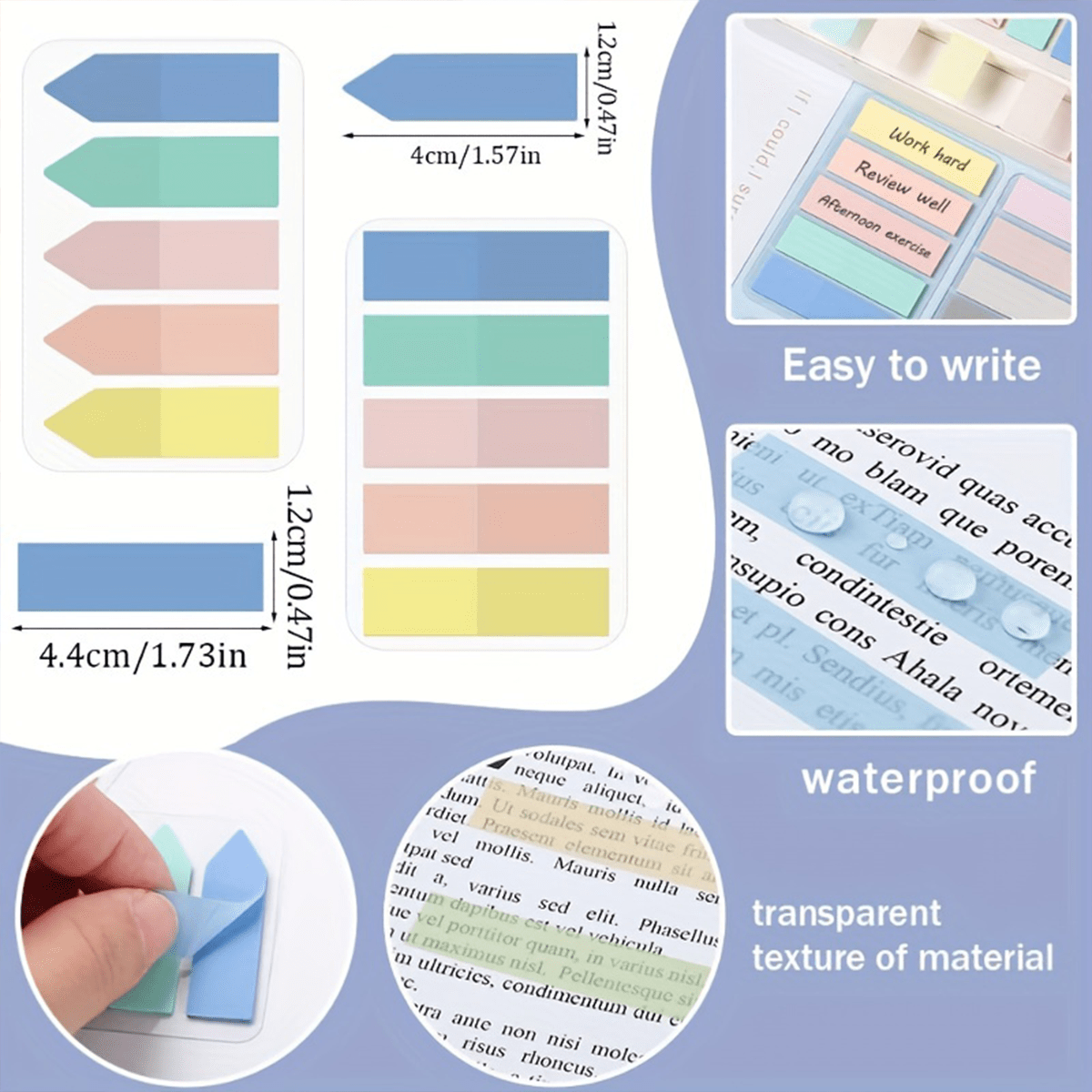 100pcs Portable Practical Sticky Notes - For Student's Creative ...