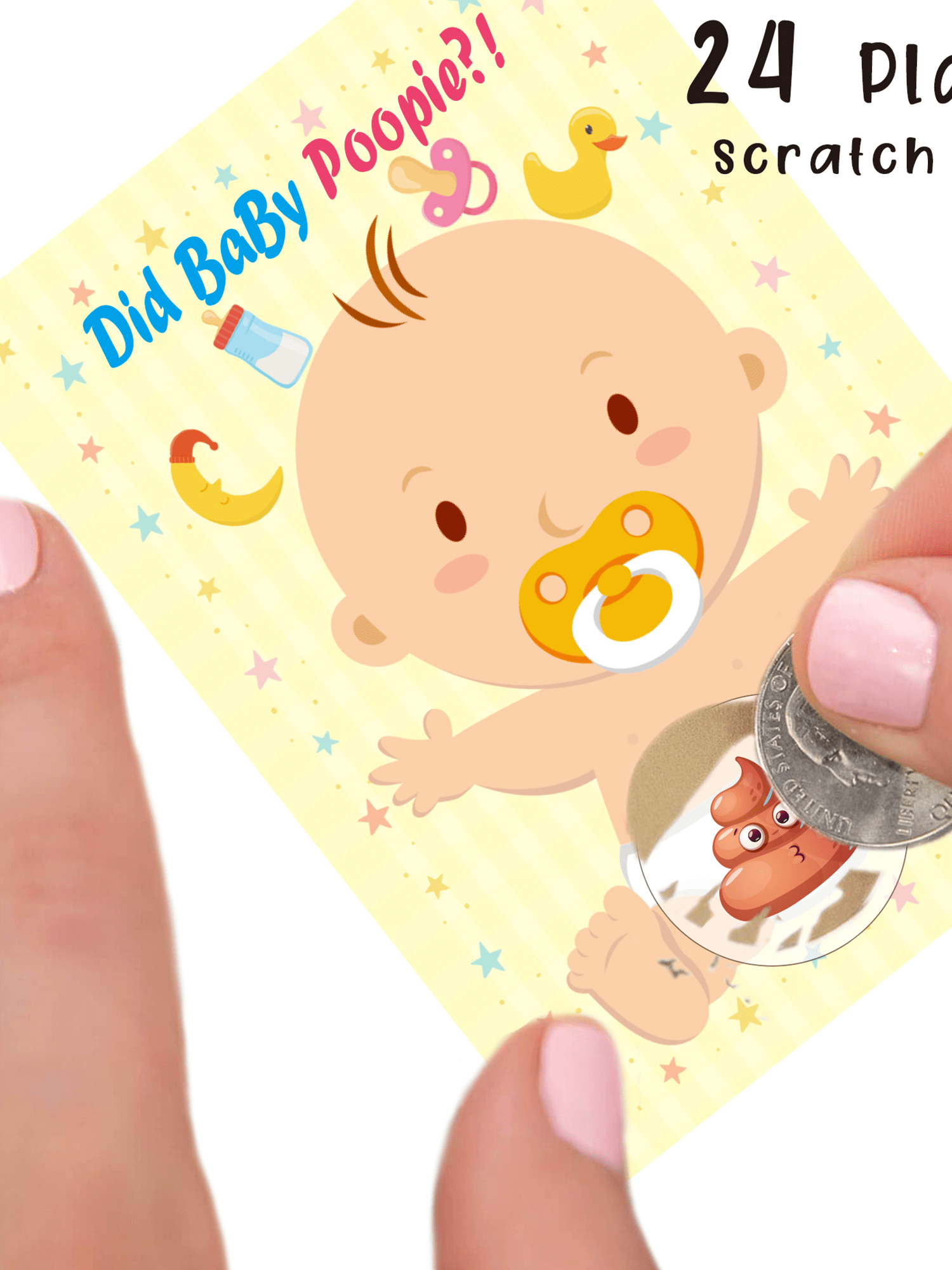 Cartoon Colorful Square Cards Scratch Card Game For Children ...