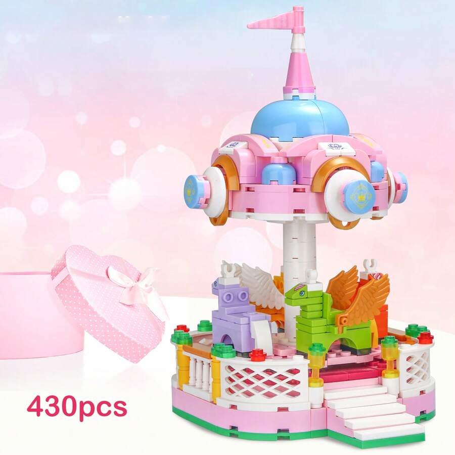Dream Girls Fairground Carousel Toys Building Sets, Friends Amusement ...