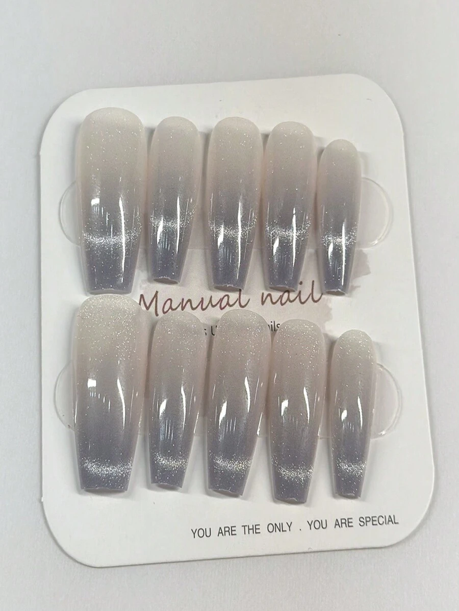 10pcs Aurora Style Ultra-thin, No Scratch, No Crease Nail Tips For Nail ...