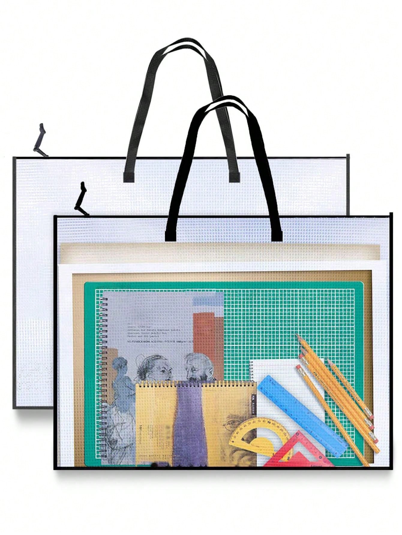 1pc 19x25 Inches Art Portfolio Bags, Portfolio Folder for Artwork ...