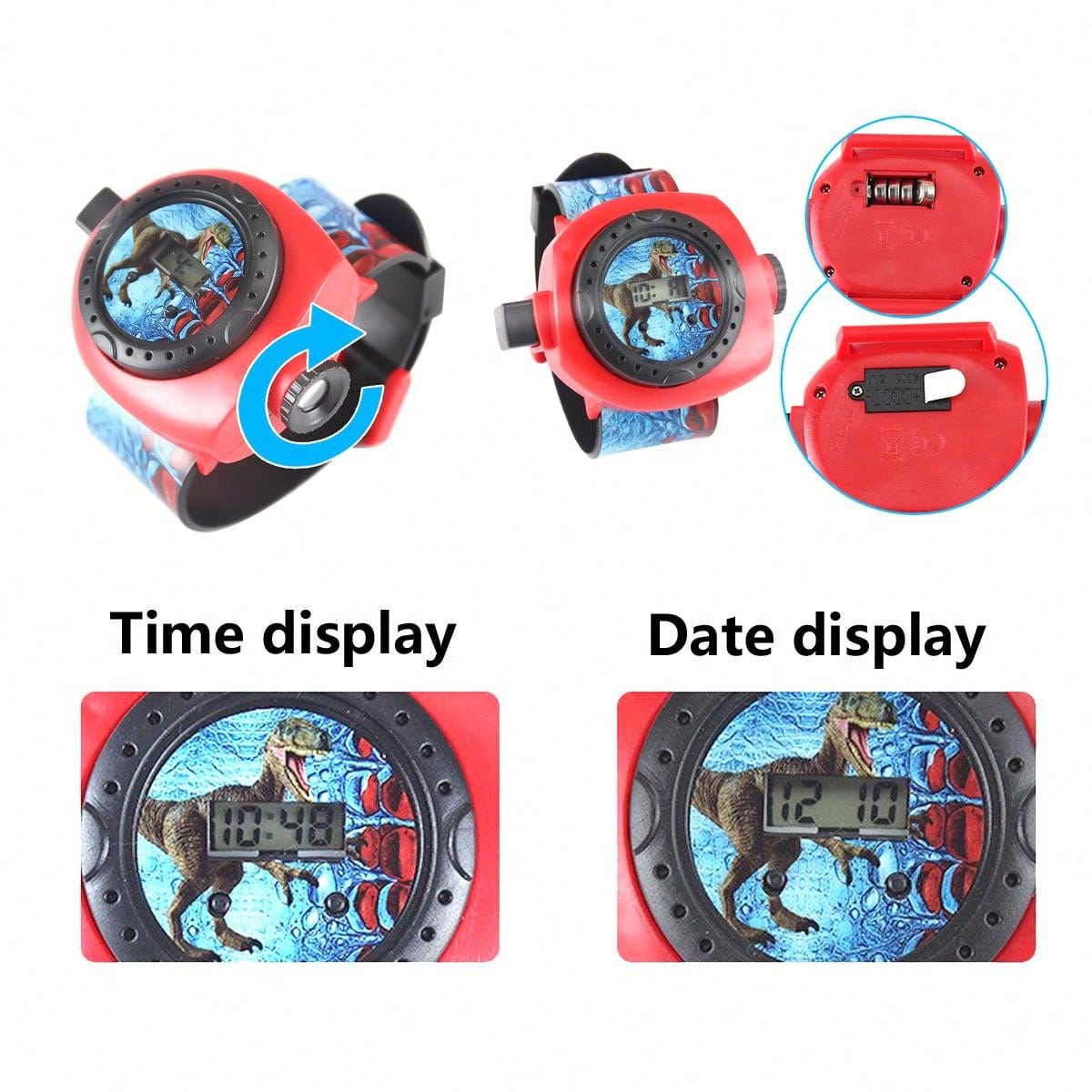 Projection Watch Toy, Cartoon Electronic Watch Toy That Can Project 24 ...