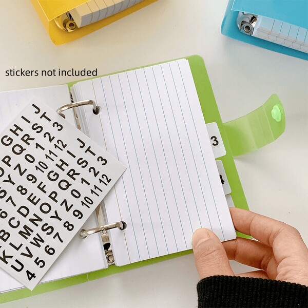 1 Hardcover Binder With 65 Inner Pages And Divided Storage Design ...