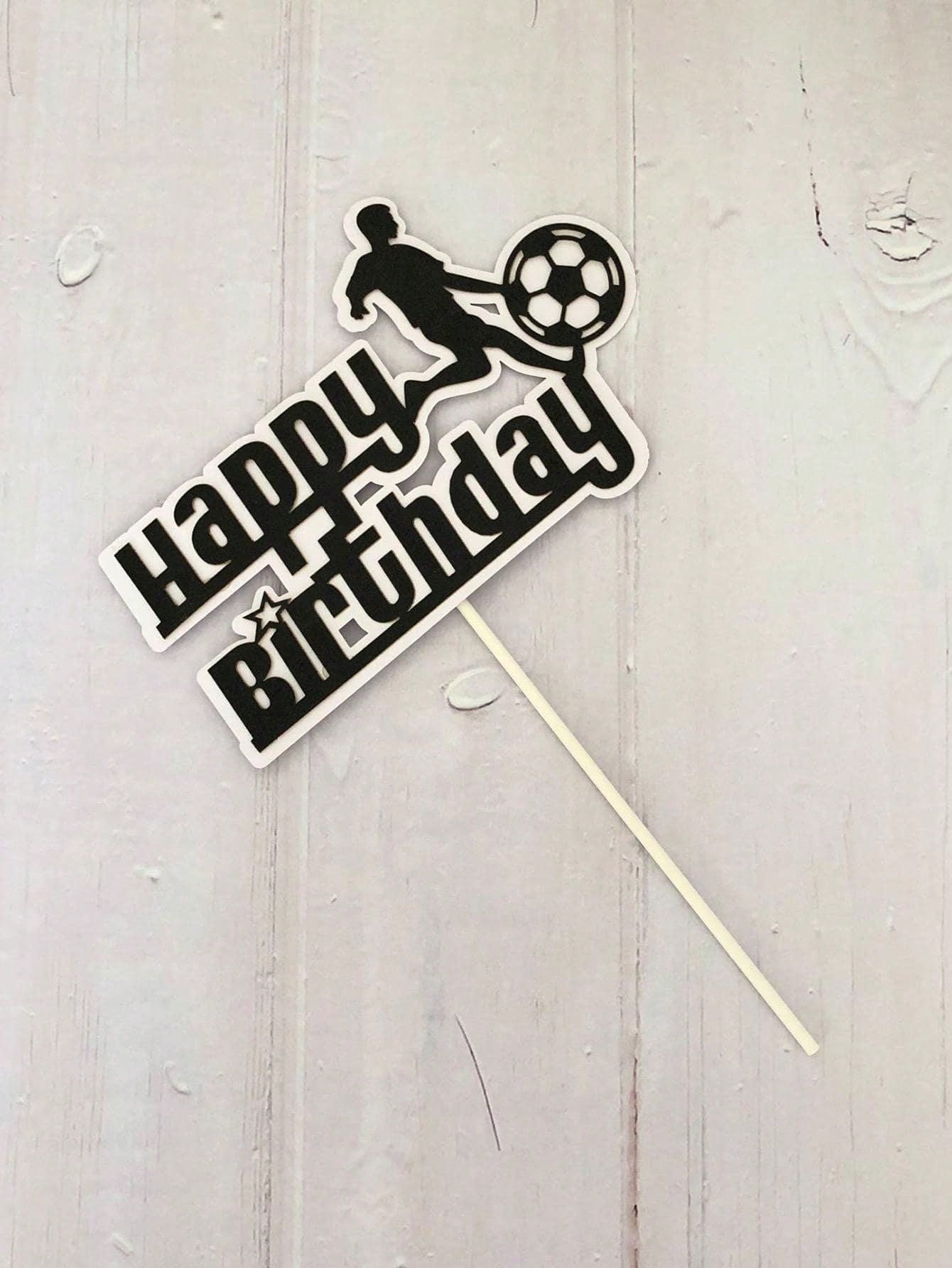 1 Juego de decoración para tarta con temática deportiva, que incluye balón de fútbol, baloncesto ...