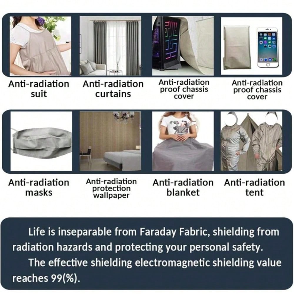 Emf Shielding Fabric Material For Radiation Protection, Curtain Or Diy ...