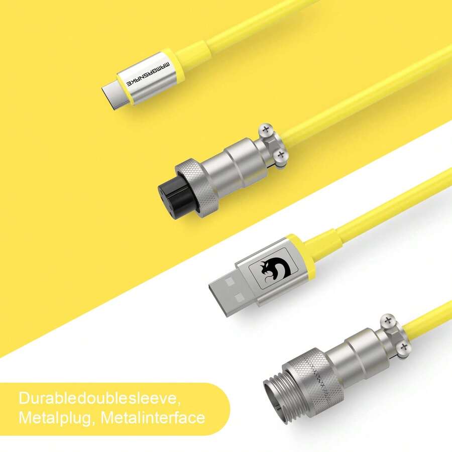 ATTACK SHARK * ZIYOU LANG C01 Customized Coiled USB C To A Cable With ...