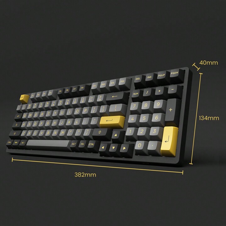 Akko 3098B Hot-swappable Mechanical Keyboard with RGB Backlight, PBT ...