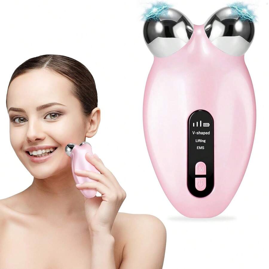 Microcurrent-Facial-Device Face-Massager Double Chin Reducer,Portable ...