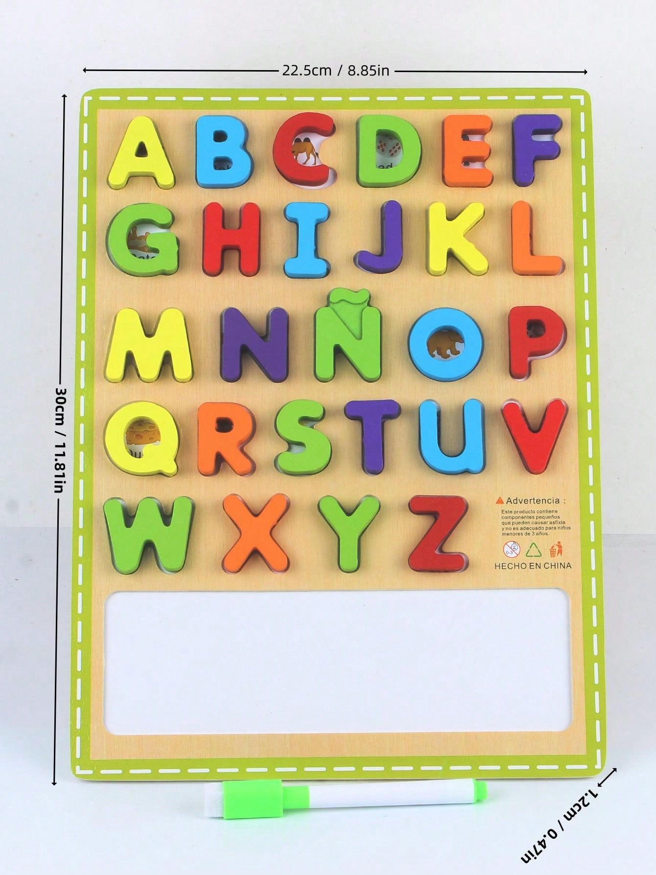 Spanish Alphabet Puzzle Drawing Board 2 In 1 Children's Toy For Boys ...
