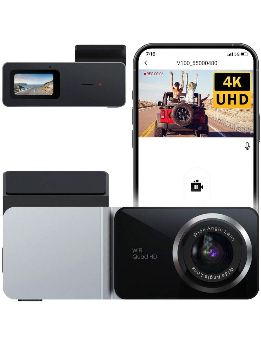 Dash Cam Car Driving Recorder with 4inch IPS Screen FHD 1080P Smart ...