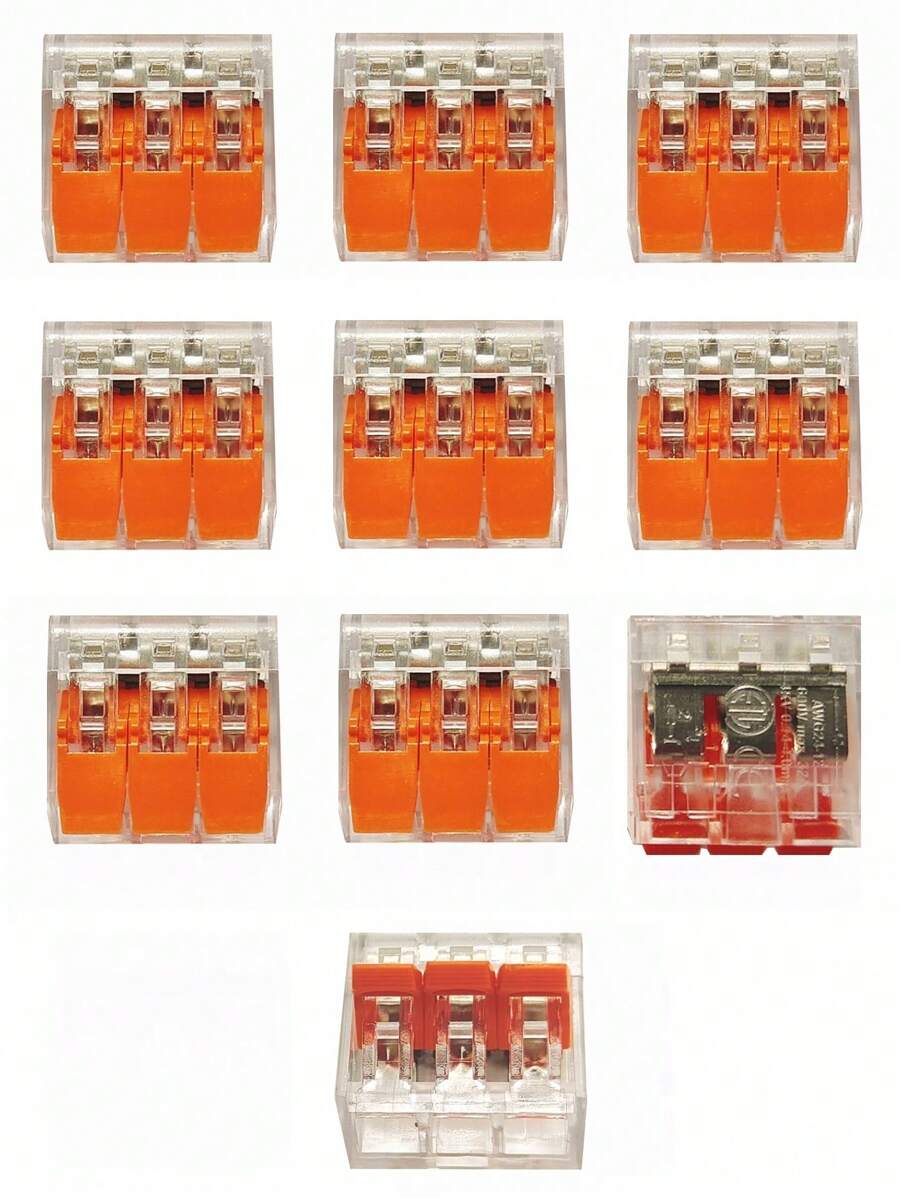 10 Pcs Lever Wire Connectors, Wire Connector kit, Electrical Connectors ...