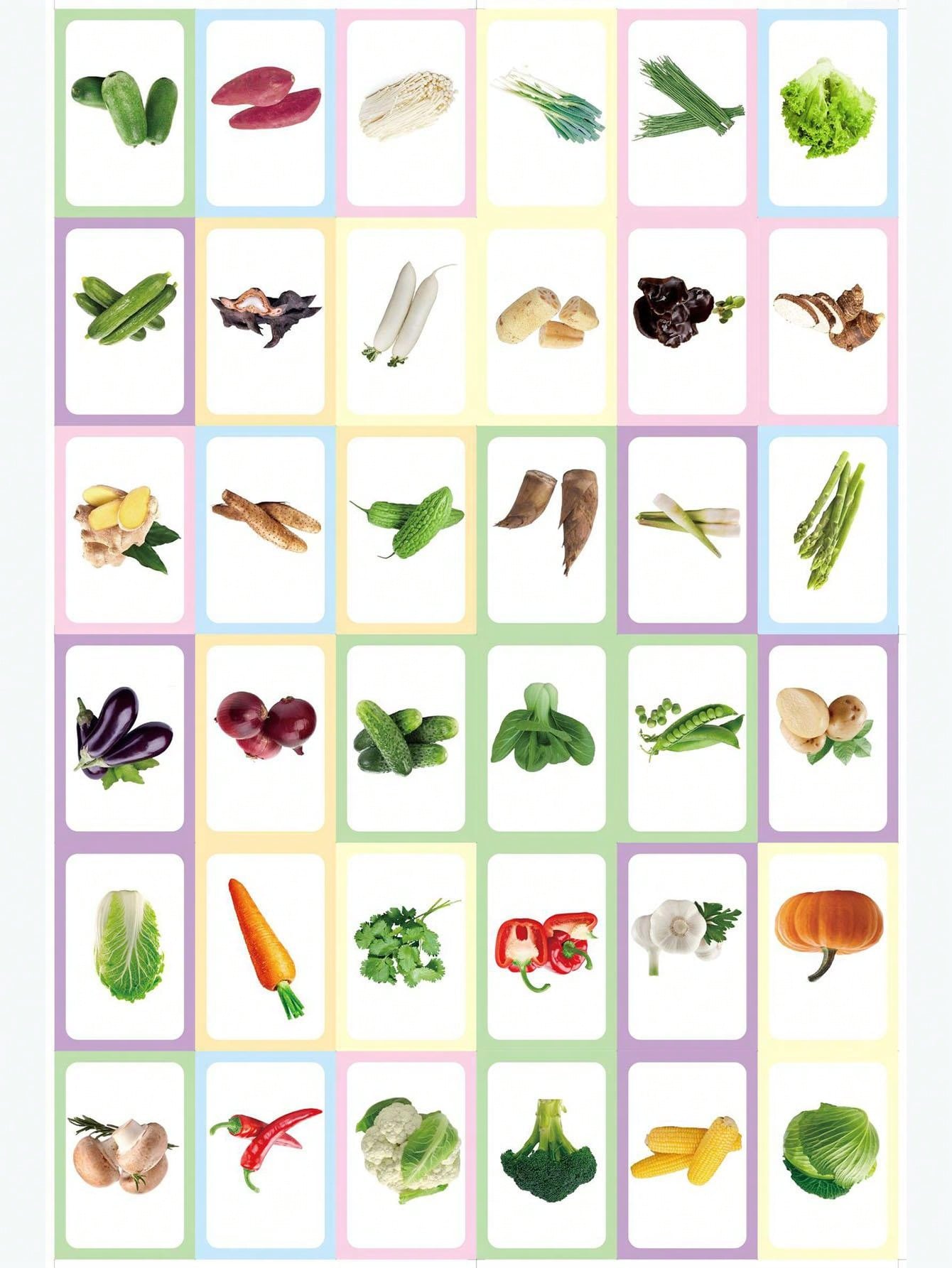 1 Set Of 36pcs Children's Educational Teaching Aid, Double-sided ...