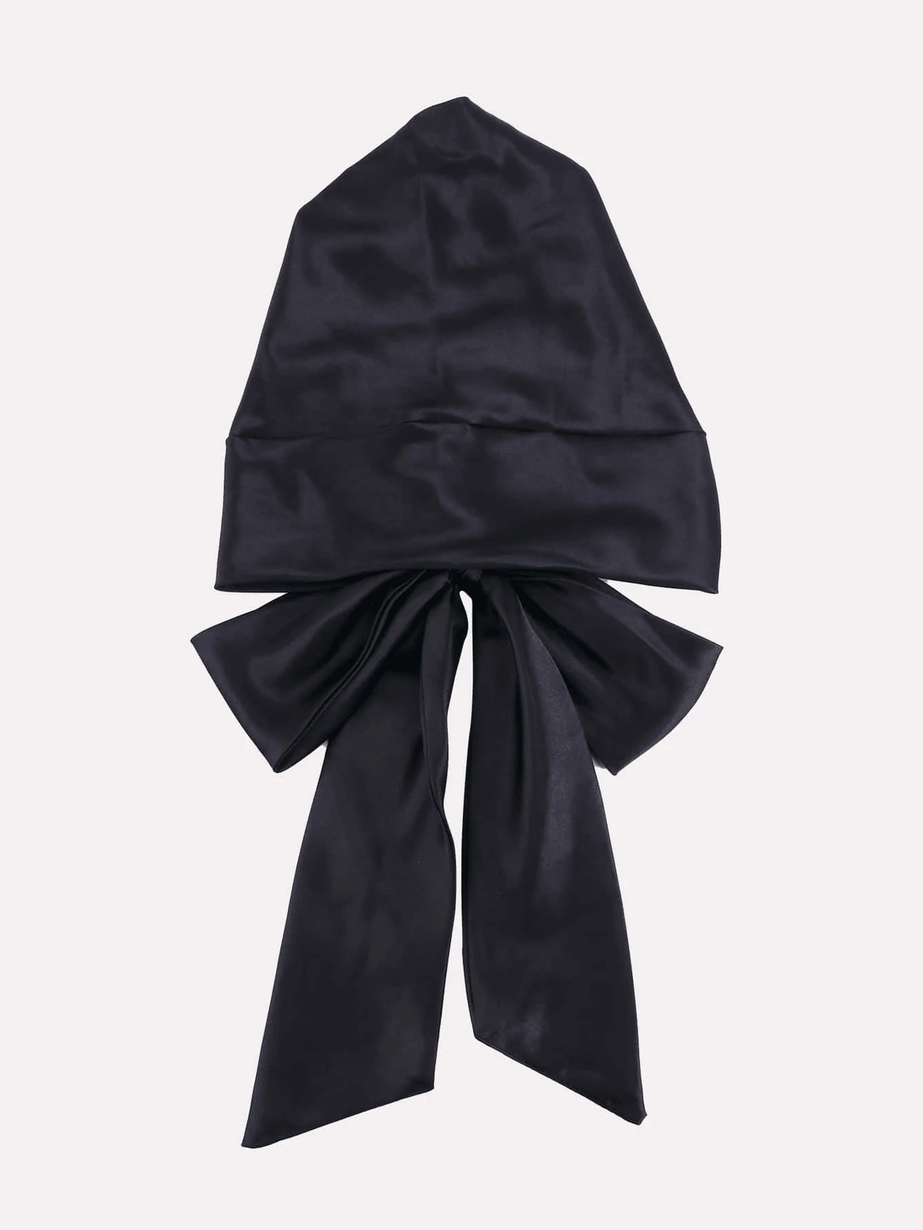 1pc Ladies' Satin Headband With Long Tail Ribbon For Daily Wear Silk ...