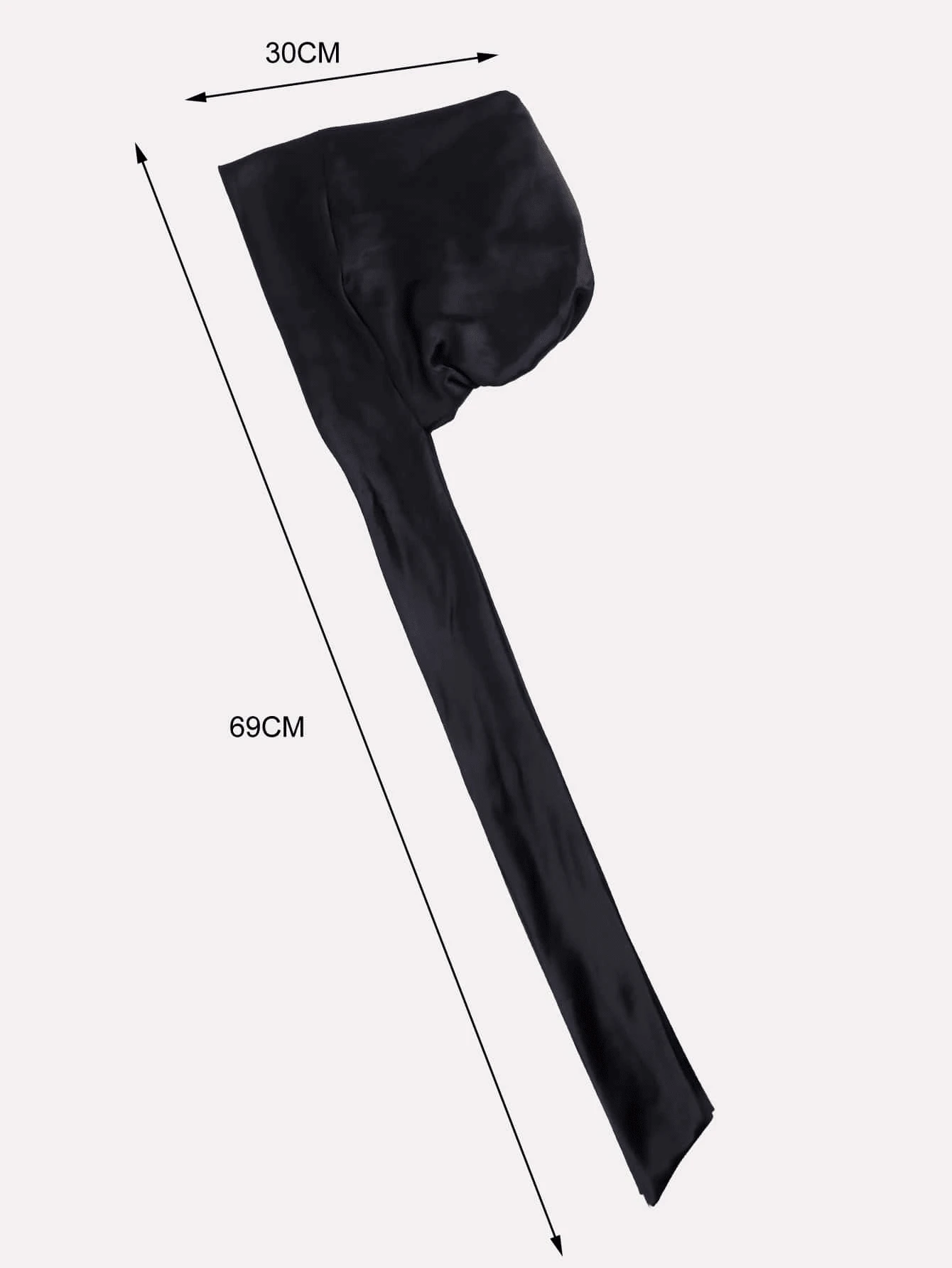 1pc Ladies' Satin Headband With Long Tail Ribbon For Daily Wear Silk ...