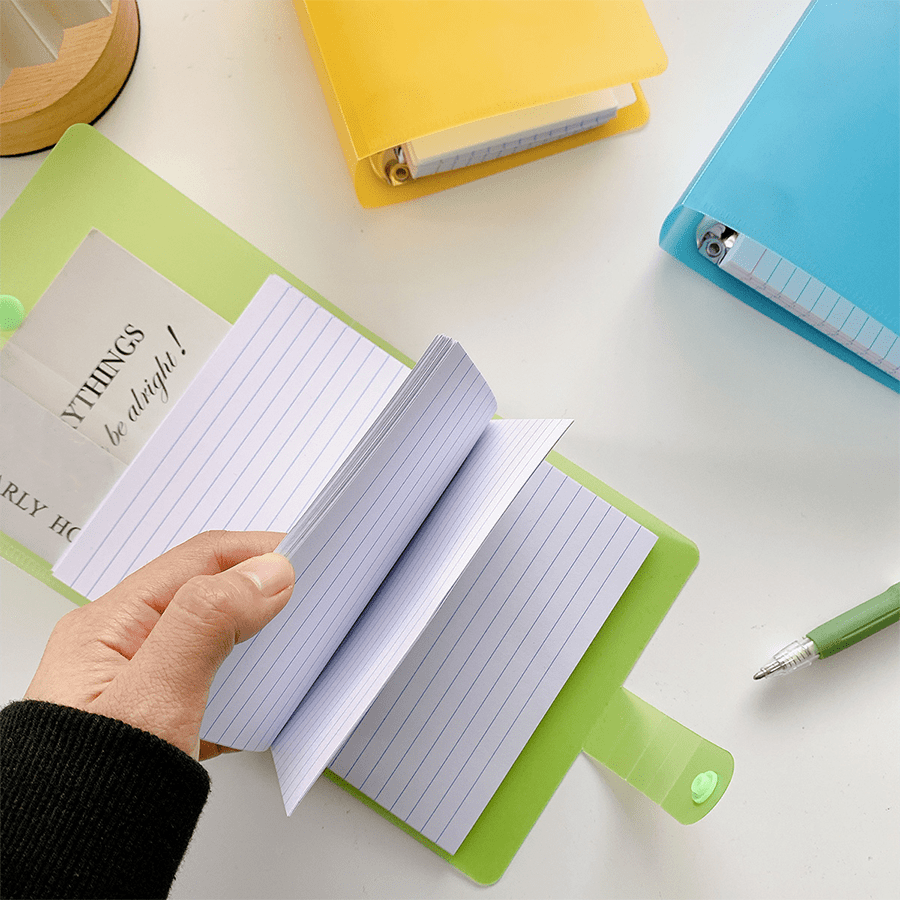 1 Hardcover Binder With 65 Inner Pages And Divided Storage Design ...