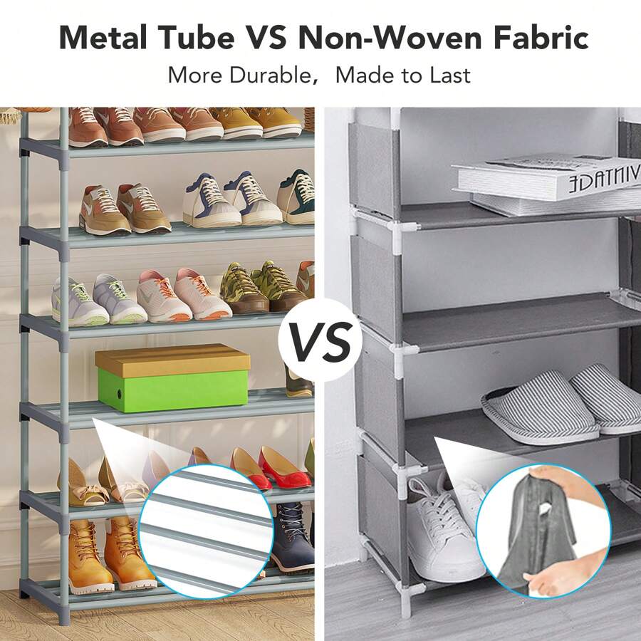 Tribesigns 10 Tiers Shoe Rack Shoe Shelf Large Capacity Shoe Organizer ...